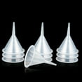 10Pcs Mini Narrow Neck Funnel Set, Clear Polyethylene Funnels for ...