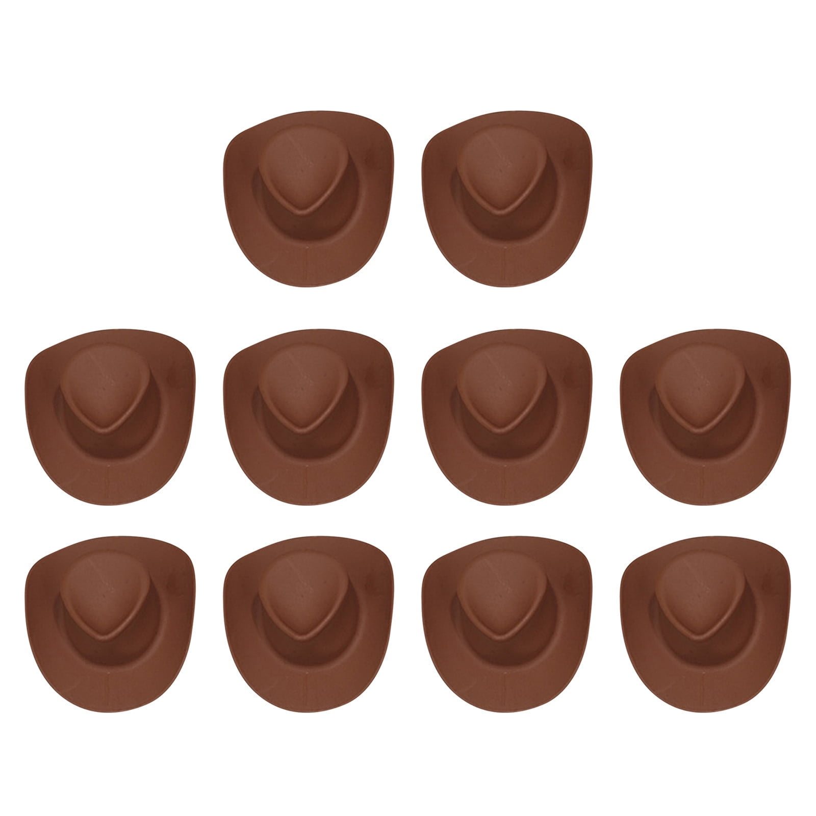 10Pcs Mini Cowboy Hat, Cute Western Doll Hat, Pretend Play Dollhouse ...