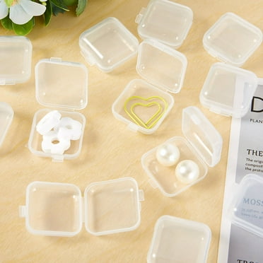 30 Pcs Transparent Bead Box Mini Plastic Storage Clear Container Small ...