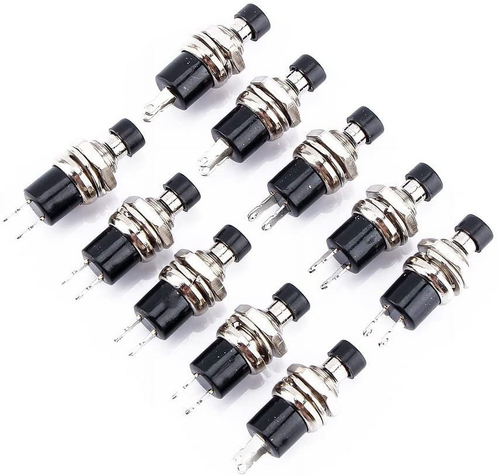 10Pcs Mini Push Button Switch Automotive Momentary Switch On/Off Switch ...