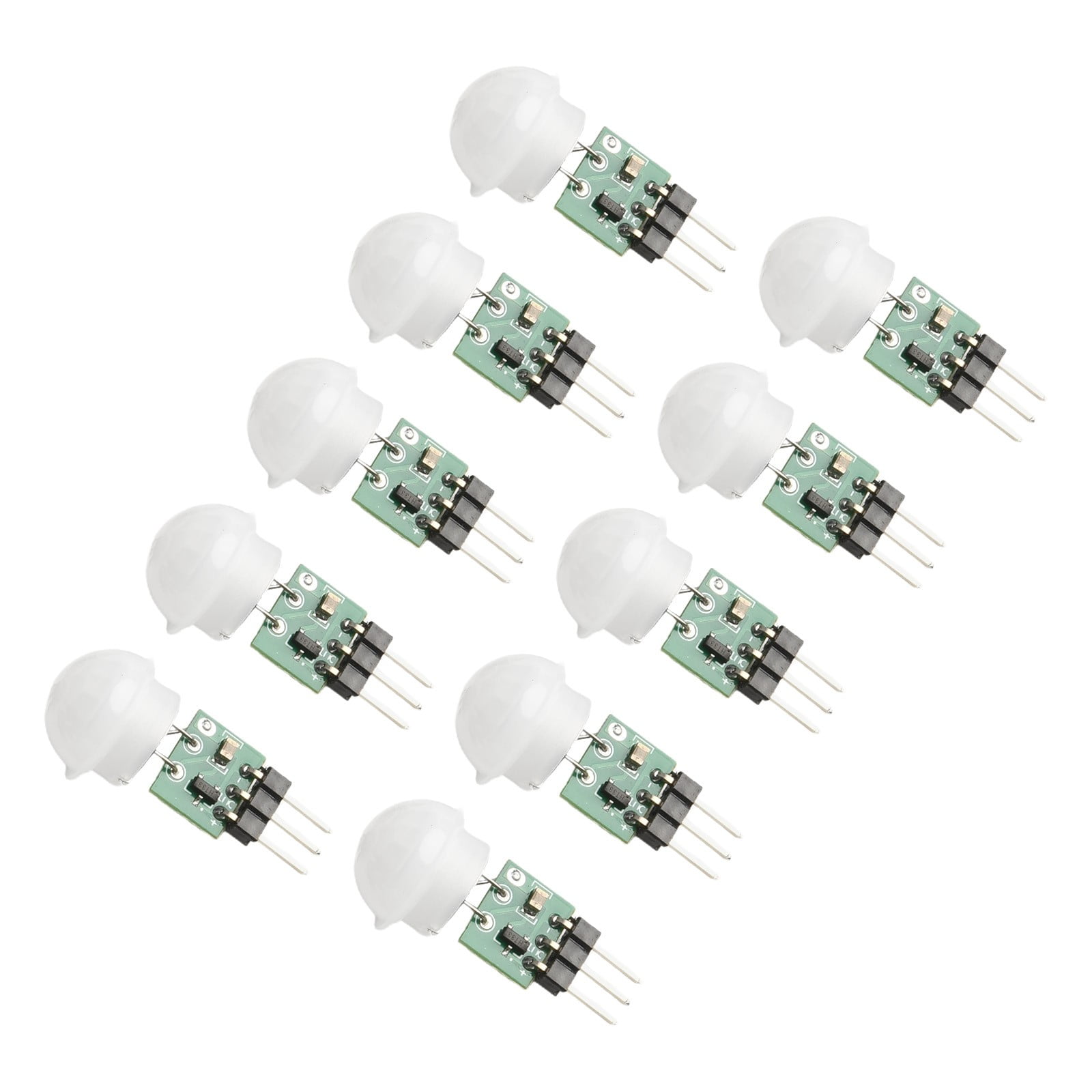 10Pcs Mini Pyroelectric Pir Human Sensor Module Manual Motion Infrared ...