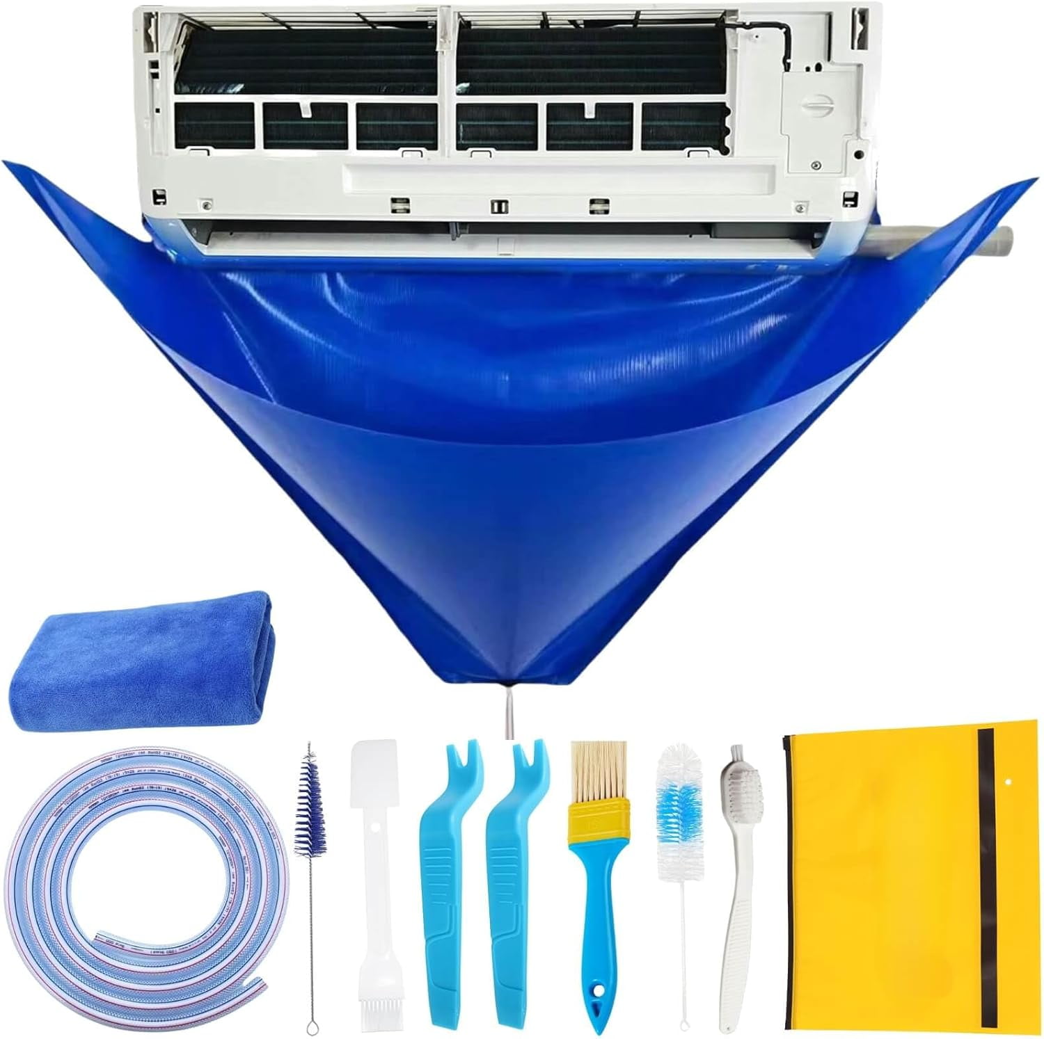 10Pcs Mini Split Cleaning Kit, Minisplit Cleaning Bag Air Conditioner ...