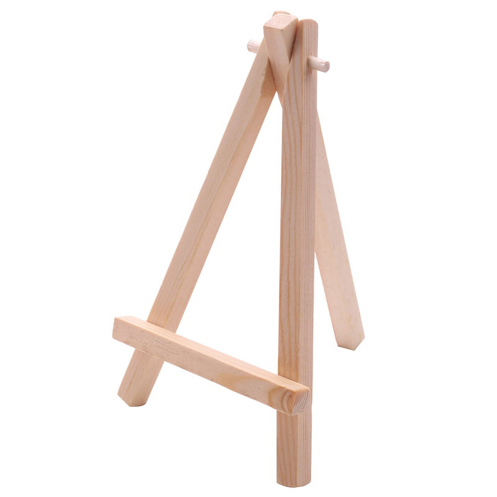 10Pcs Mini Wooden Artist Easel-Triangle Wedding Table Stand Display ...