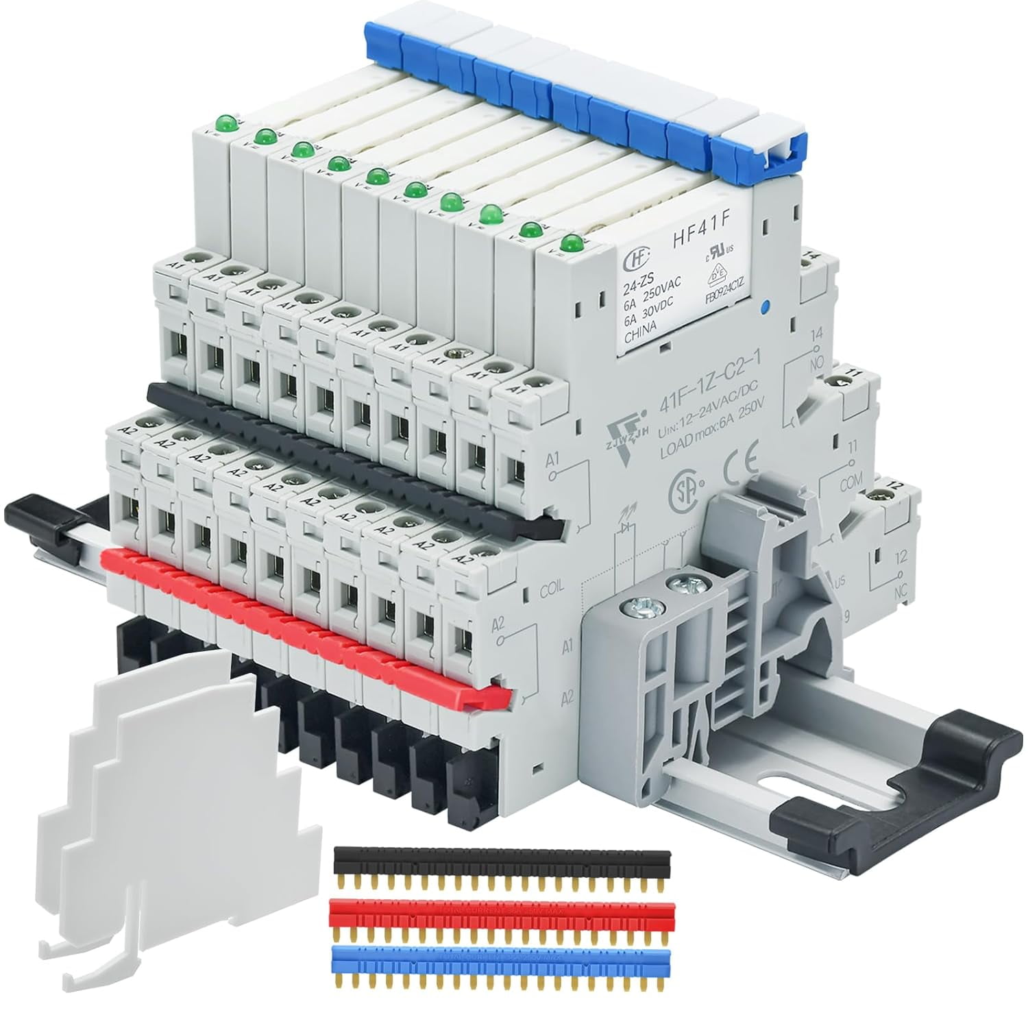 10Pcs Miniature Electromagnetic Relay 24V Coil DC/AC; Signal for PLC ...