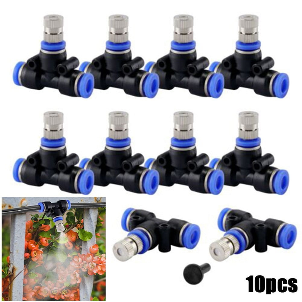 10Pcs Misting Nozzles Set For Outdoor Cooling Water Mist Fog Spray System Kit - Walmart.com