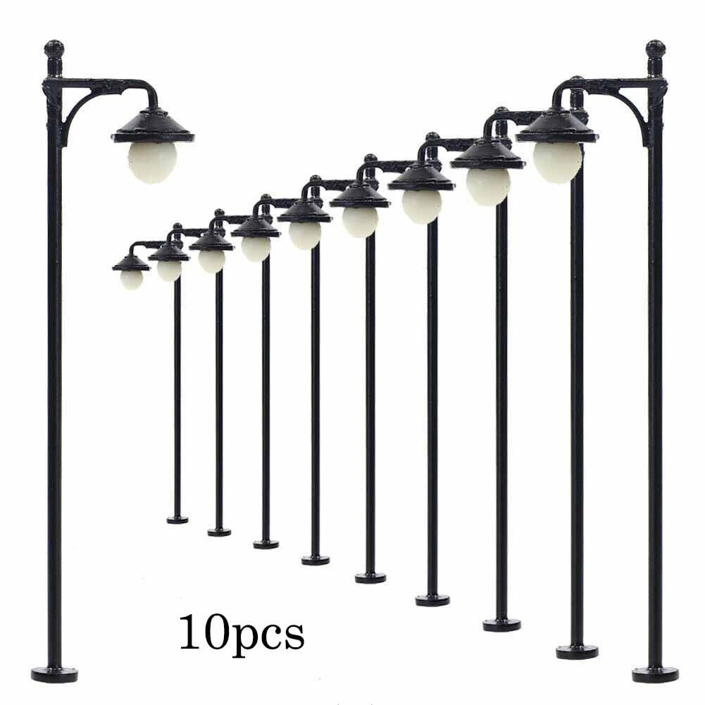 10Pcs Model Railway 65Mm Gauge Lamp H0 / 00 Street Lamp Led 65Mm Light ...
