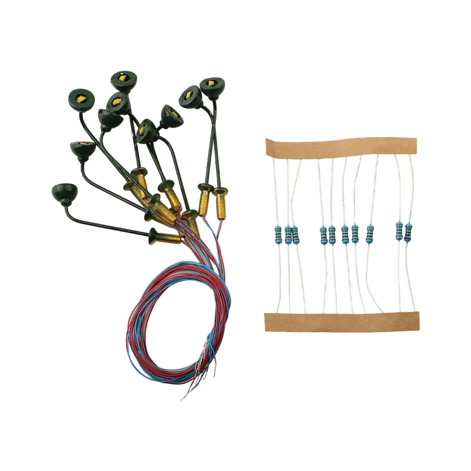 10Pcs Model Railway Warm White Wall Lights LED Street Light HO Scale ...