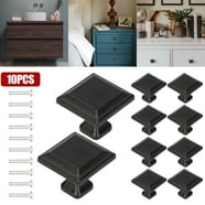 Niruo 10 Pack Cabinet Knobs, Black Cabinet Handles, 2in Kitchen Cabient ...