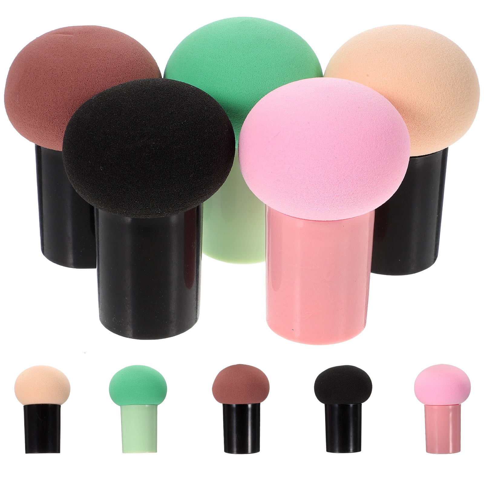 10Pcs Mushroom Shape Powder Puff Wet and Dry Dual-Use Makeup Puff ...