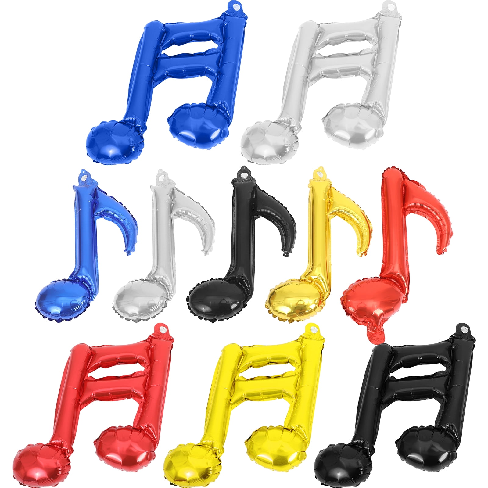 10Pcs Music Note Balloons Aluminum Foil Balloon Birthday Party Music ...