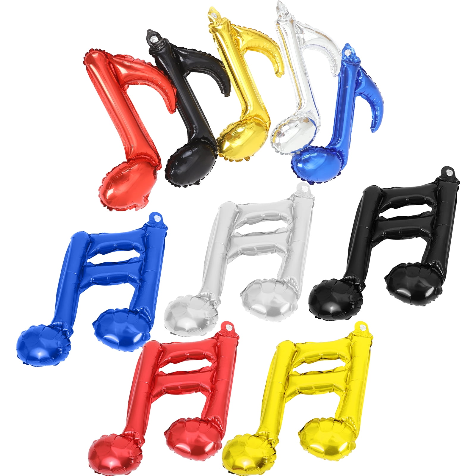 10Pcs Music Note Foil Mylar Balloons Music Themed Balloons Music ...