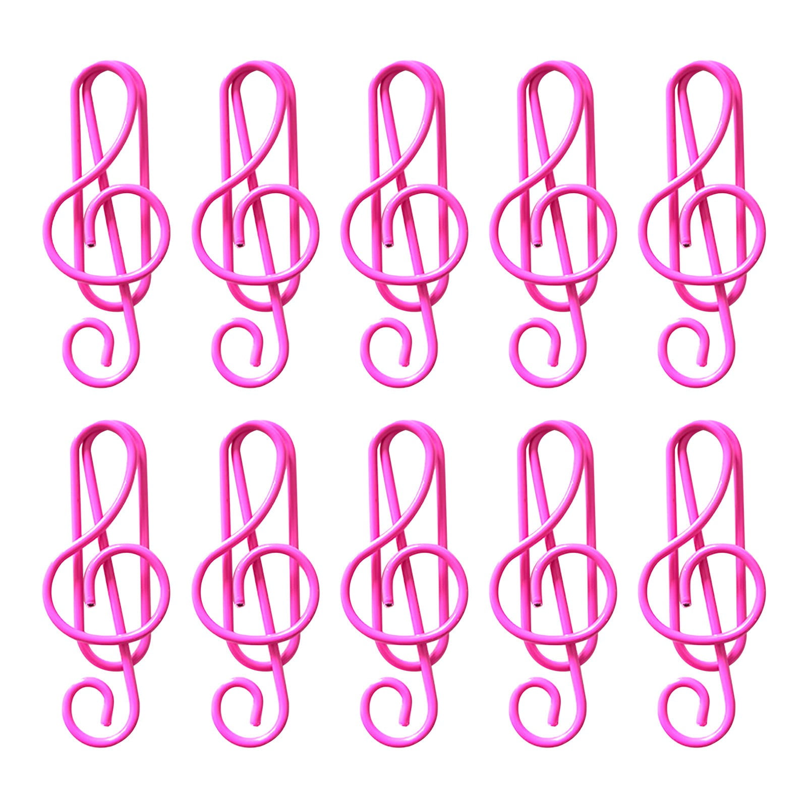 10Pcs Music Paper Clips 6 Colors, Cute Metal Musical Notes Shaped ...