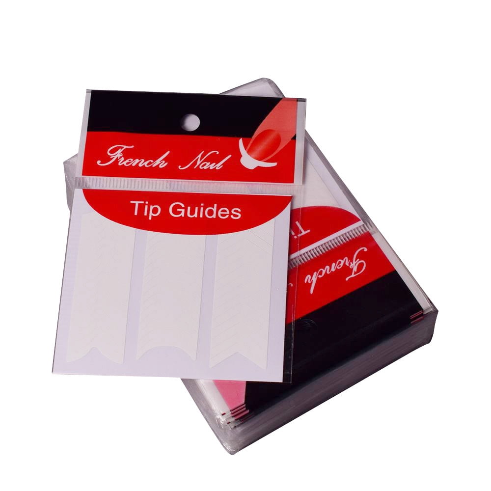10pcs New French Manicure Nail Art Tips Tape Sticker Guide Stencil Nail Sticker Nail Tape Strips