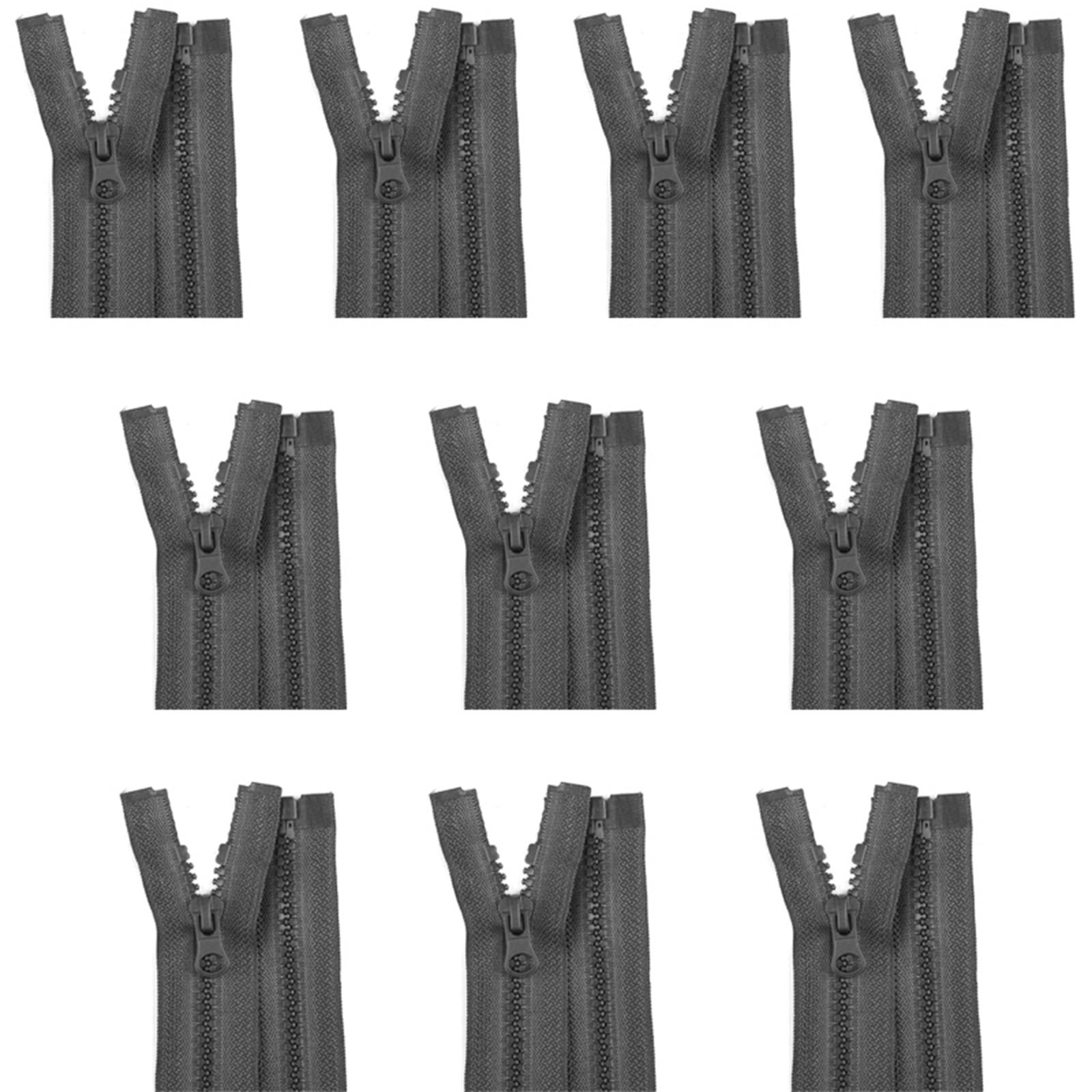 10Pcs Nylon Zippers for Sewing Craft 27.5Inch/70cm Sewing Zippers Open ...