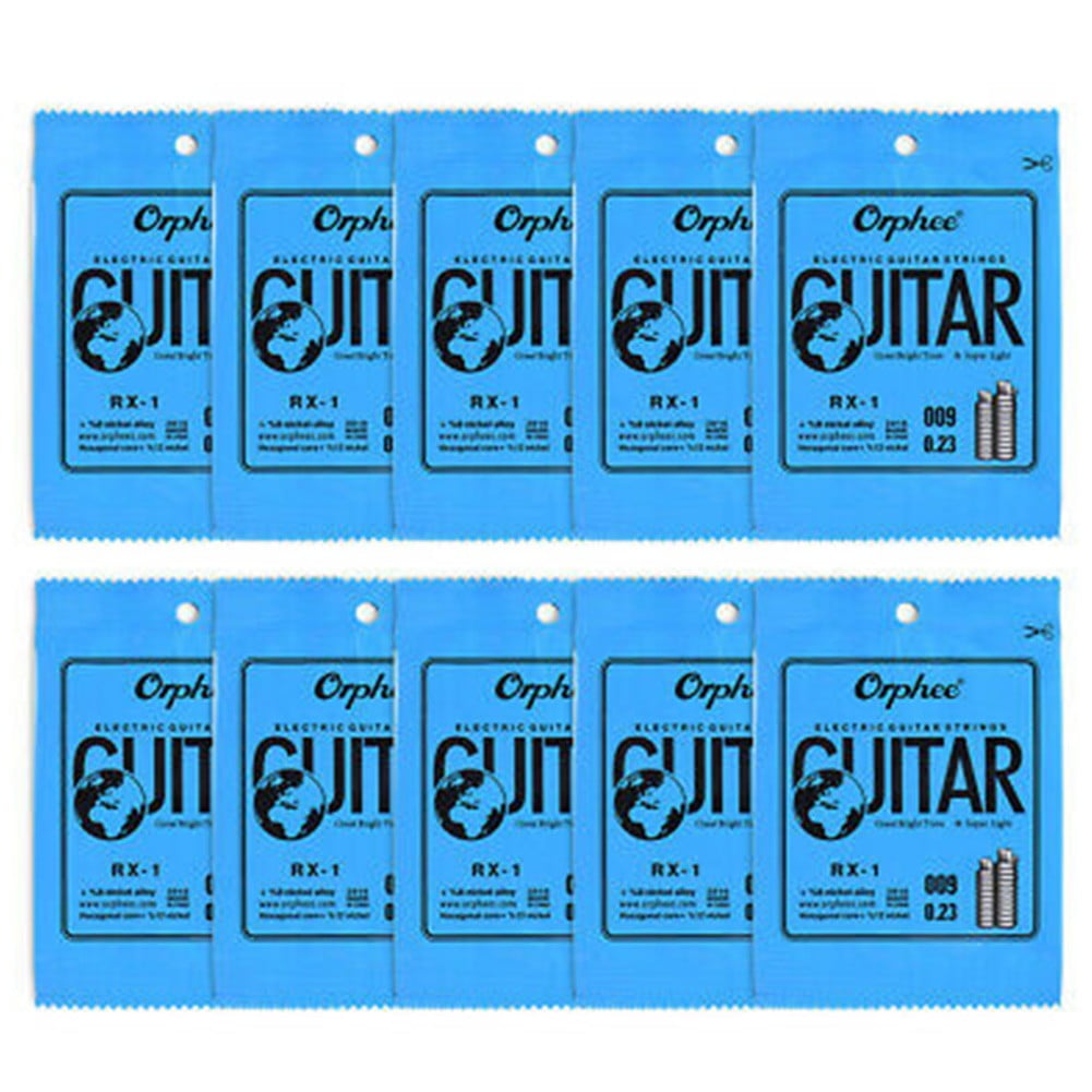10Pcs Orphee Single Strings For Electric Guitar 1St E-String(.009 ...