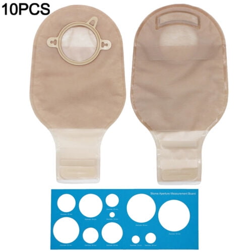 10Pcs Ostomy Colostomy Ileostomy Stoma Drainable Pouch Bag Two-piece ...