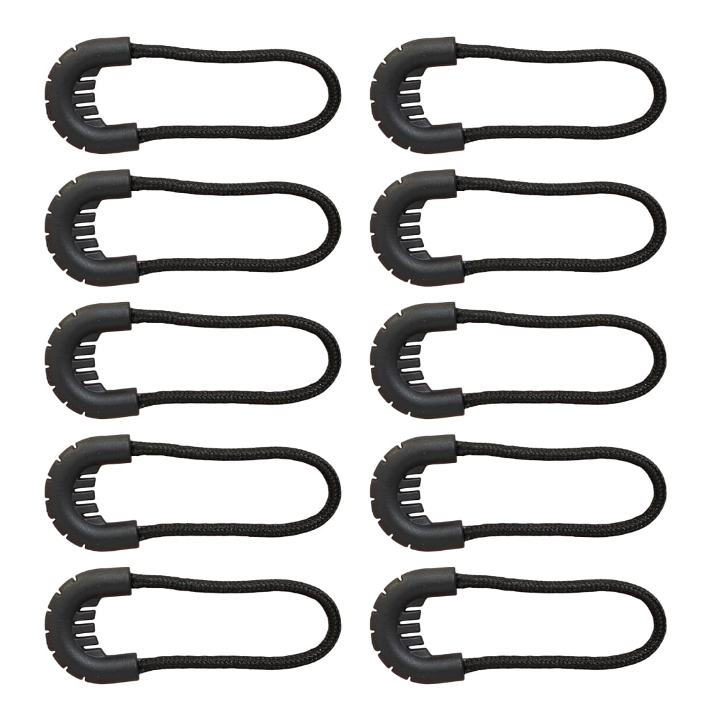 10Pcs Outdoor Backpack Zippers Head Bag Flexible Zippers Puller PVC ...