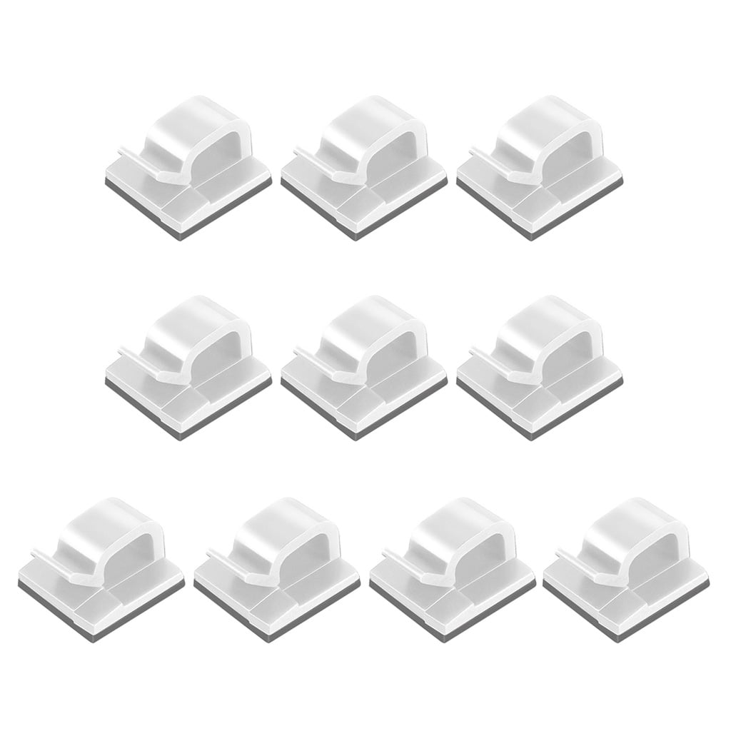 10Pcs Outdoor Cable Clips with Adhesive Tapes String Lights Holder Wire ...