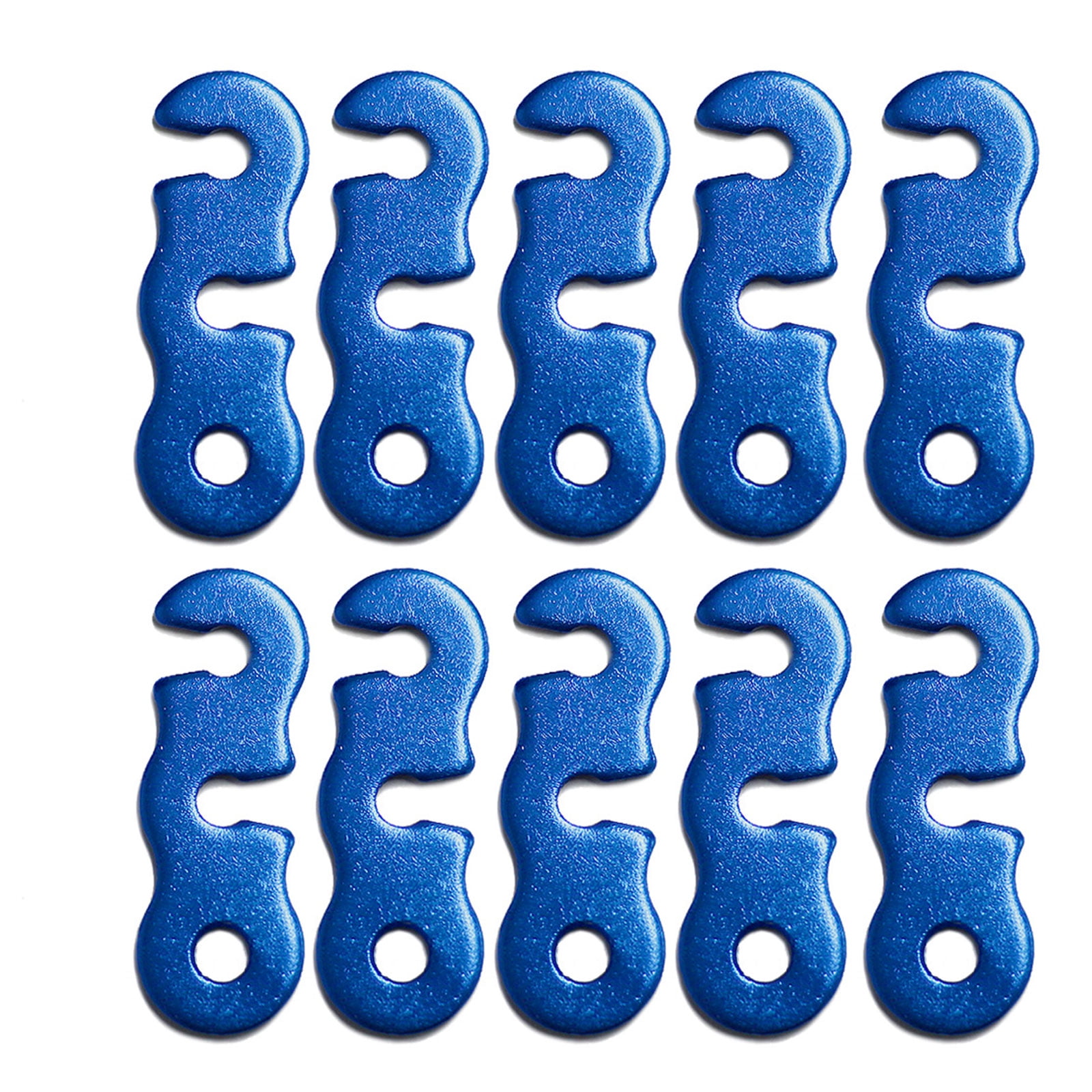 10Pcs Outdoor Camping Tent Rope Buckles 3 Hole Rope Tensioner Guyline ...