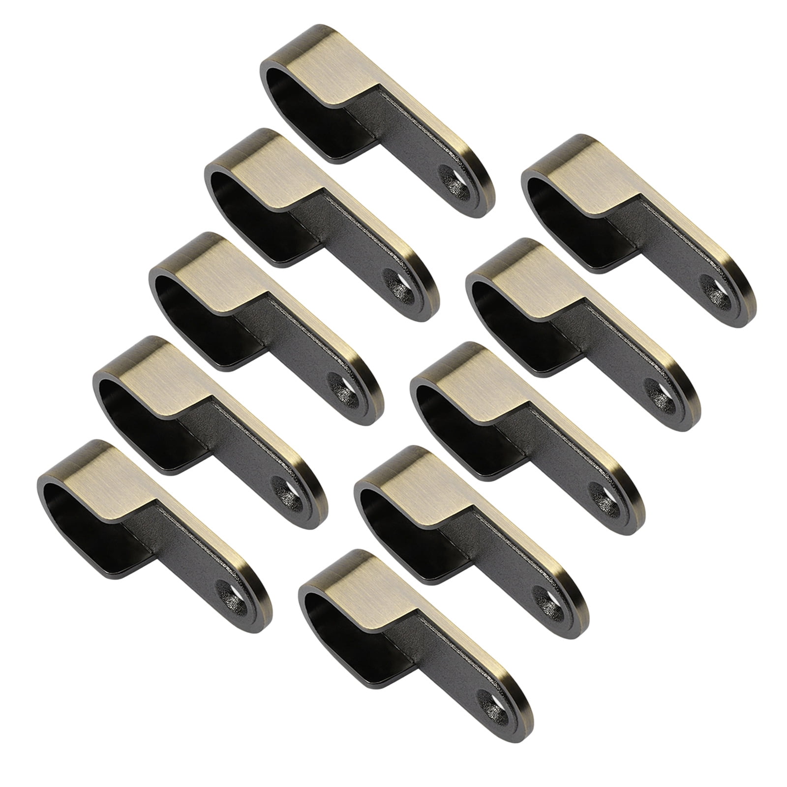 10Pcs Oval Closet Rod Support Brackets Round Tube Wardrobe Rods Socket ...