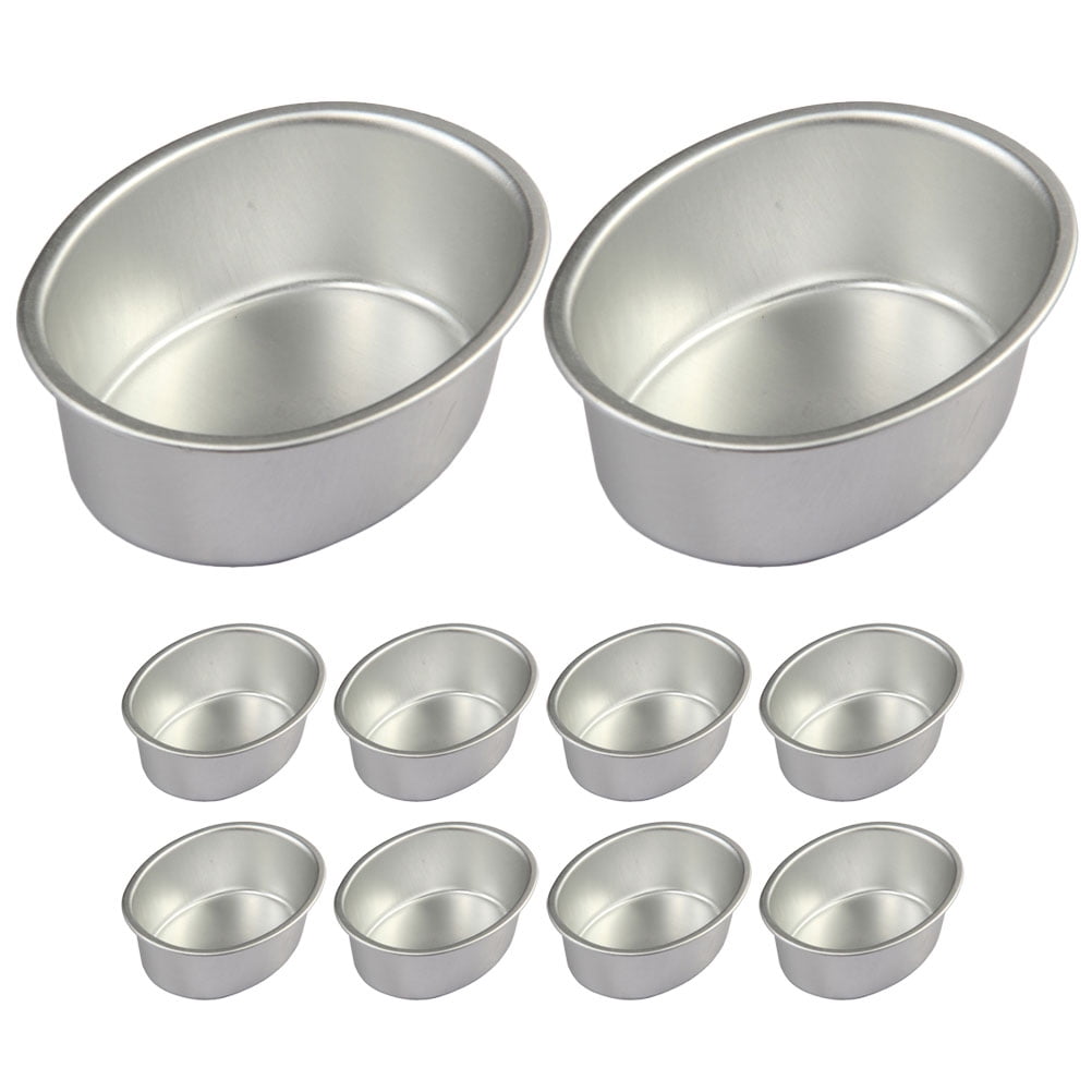 USHOBE Small Cake Pans Professional Baking Tool 10Pcs 3.38X1.97X0.98in ...