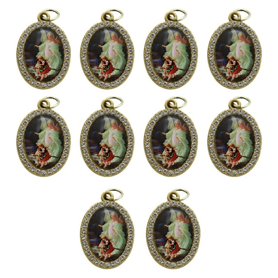 10Pcs Oval Shaped Figure Metal Rhinestones Pendant Charm for Chokers ...