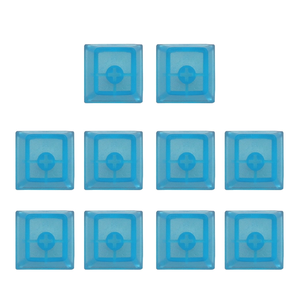 10Pcs PC Blank Clear Transparents Keycap Original Height Keycap for MX ...