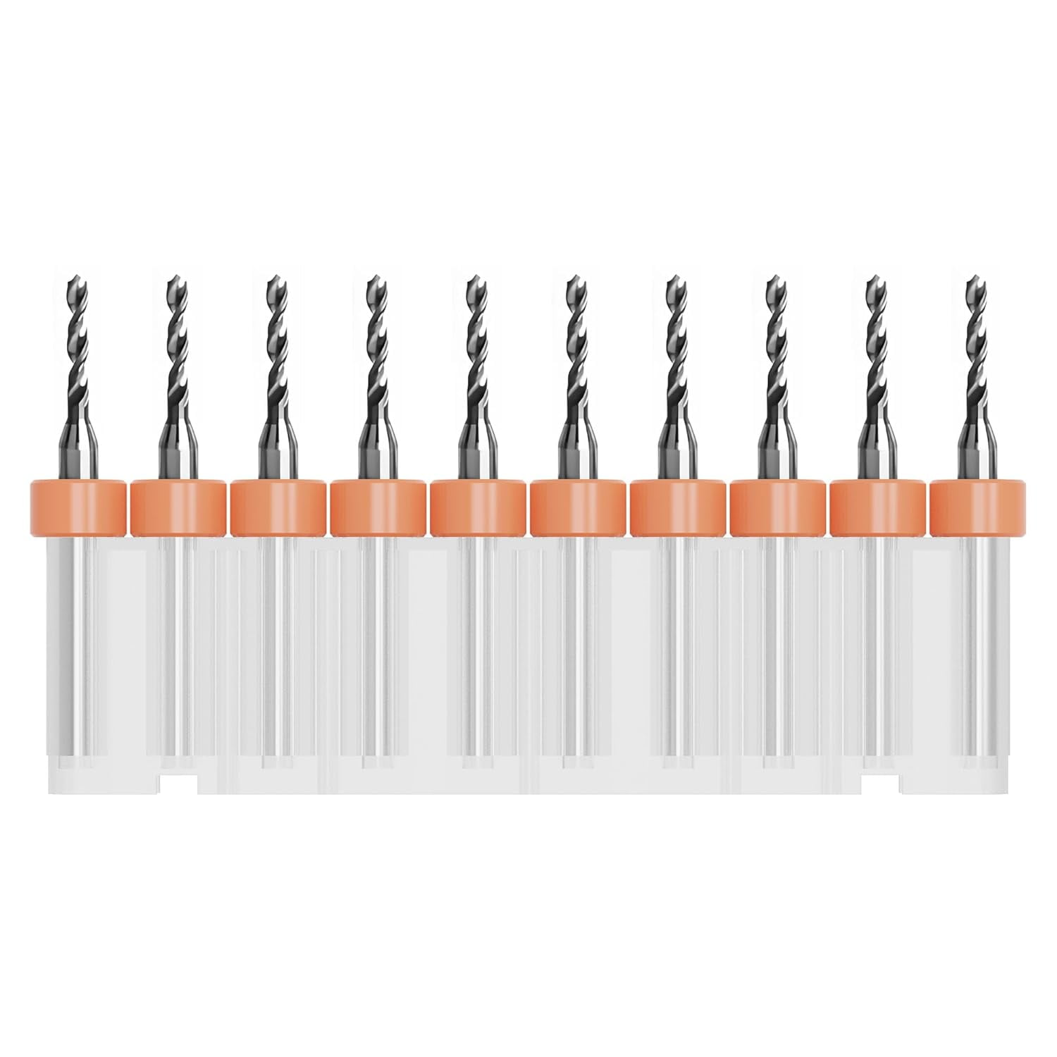 10Pcs PCB Drill Bits Set, 1/8" Shank 1.1mm-2.0mm Micro Twist Bit Spiral ...