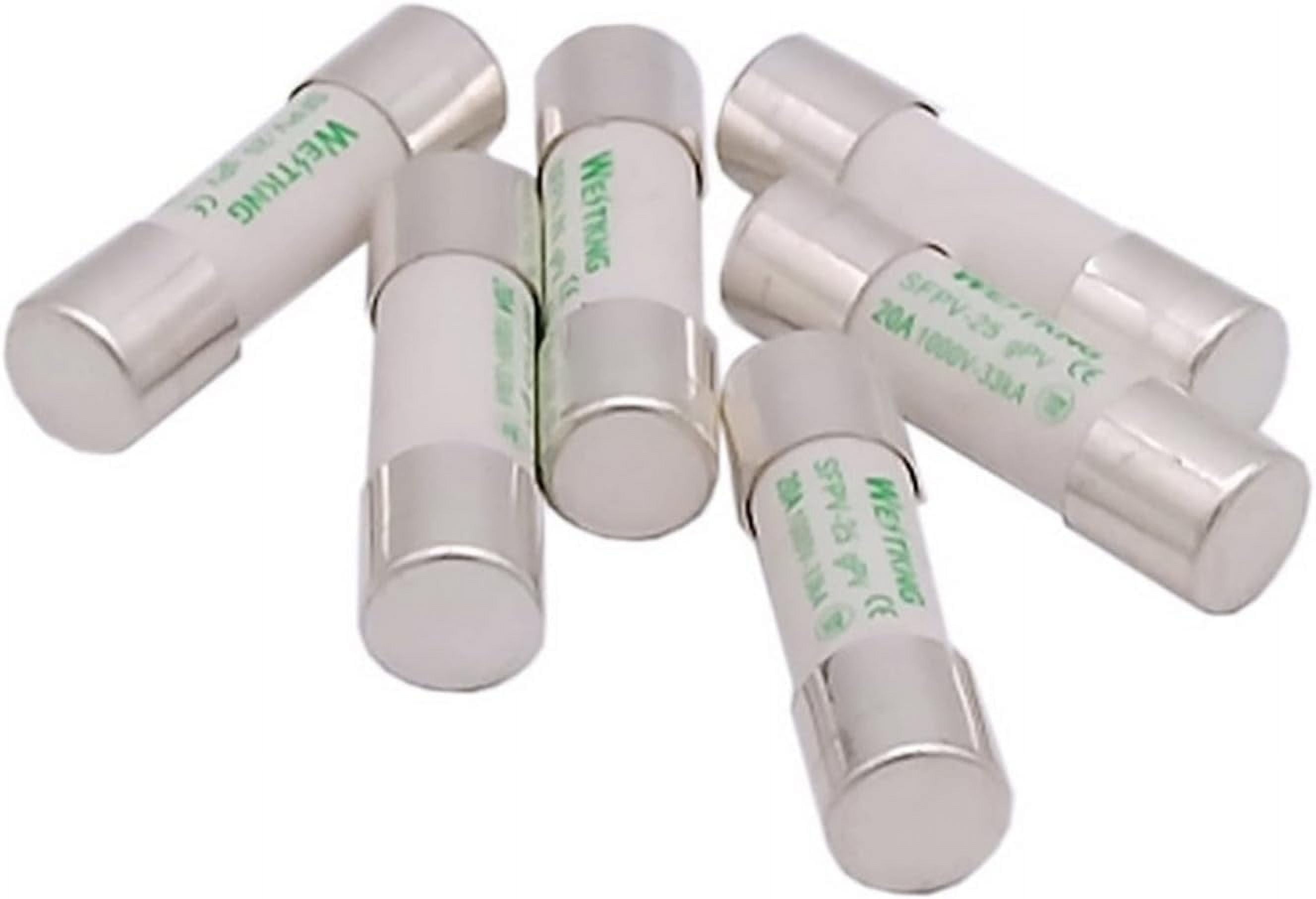 10Pcs PV Solar Fuse 1000V DC 10 * 38mm 1A 3A 5A 10A 15A 20A 25A 30A for ...