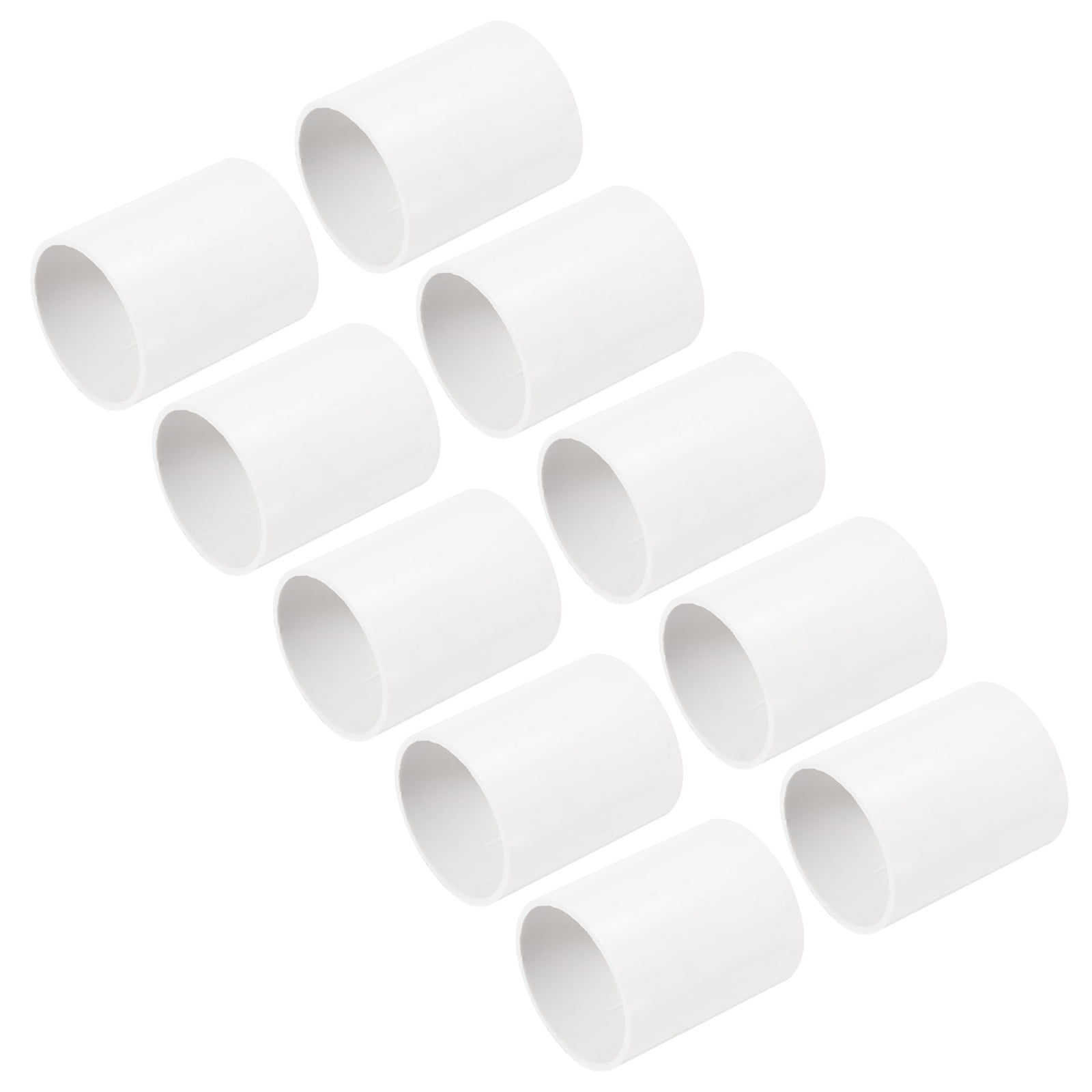 10Pcs PVC Pipe PVC Conduit Coupler Straight Fittings Efficacy 40 mm ...