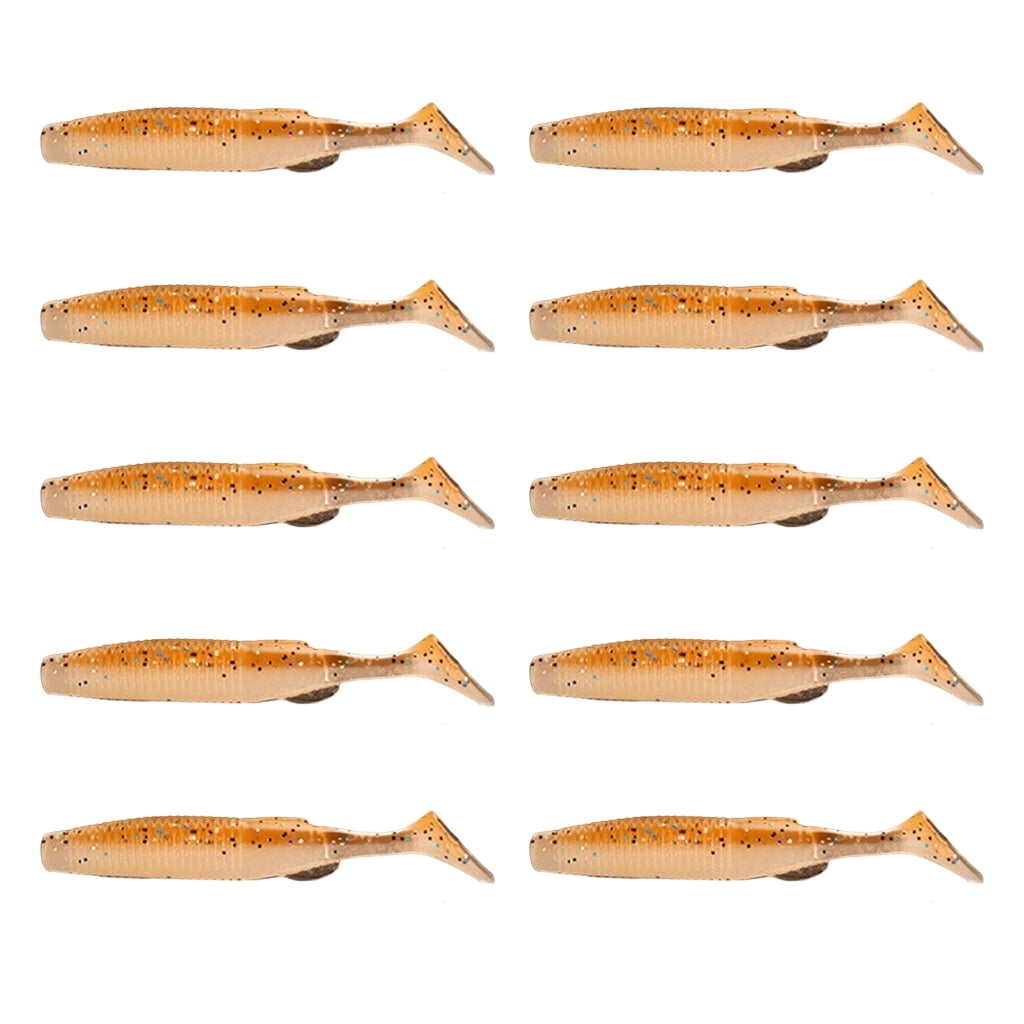 10Pcs Paddle Tail Swimbaits Competitive T Tail Soft Lures Wobblers ...