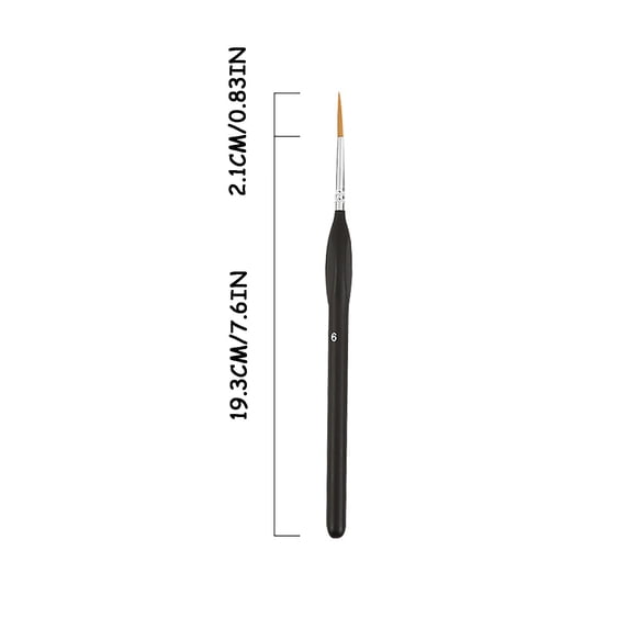 10Pcs Painting Brush! Vacemry Hook Line Painting Brush, Nylon Tip Brush ...
