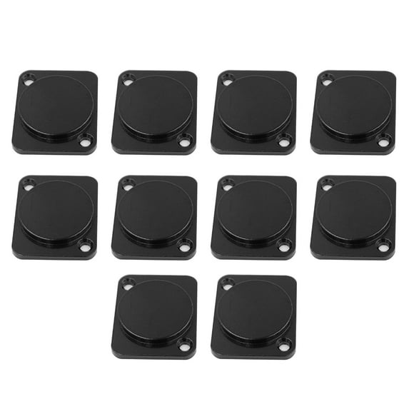 10Pcs Panel Mount Blank Plate D Series Metal Rack Panel Mount Plate for ...