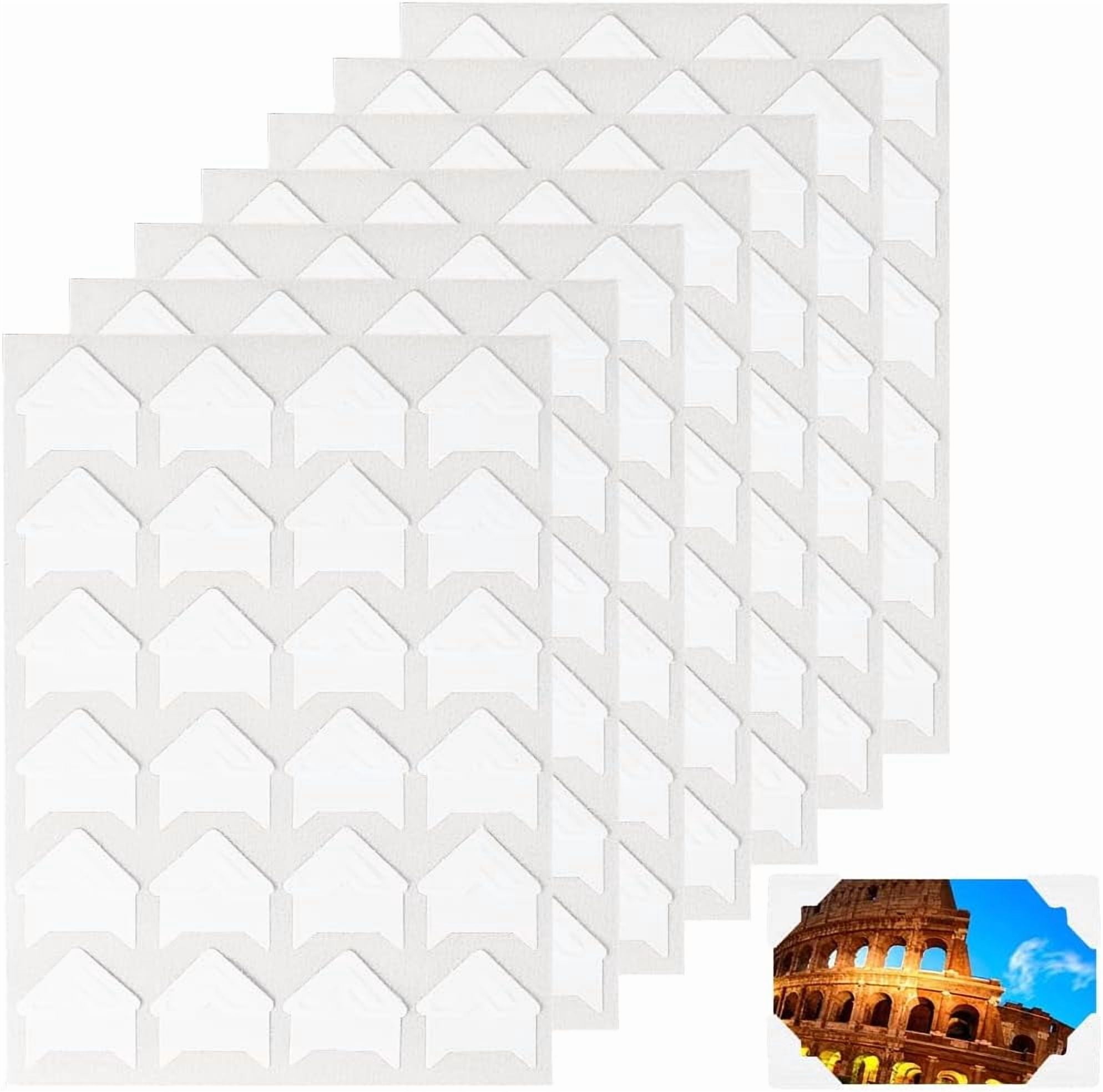 10Pcs Paper Picture Corners Photo Corner Stickers White Self Adhesive ...