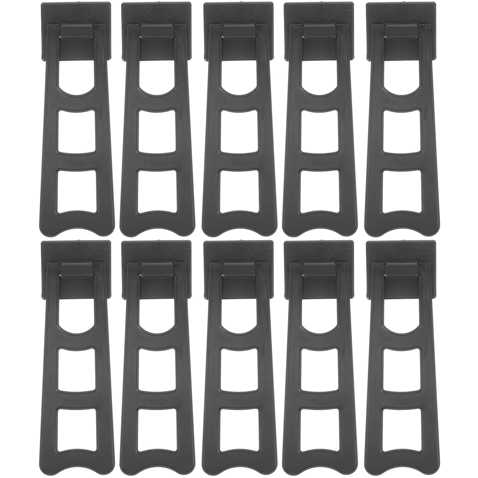 Black Plastic Photo Frame Back Stands Set of 10 for Holding Use Safe ...