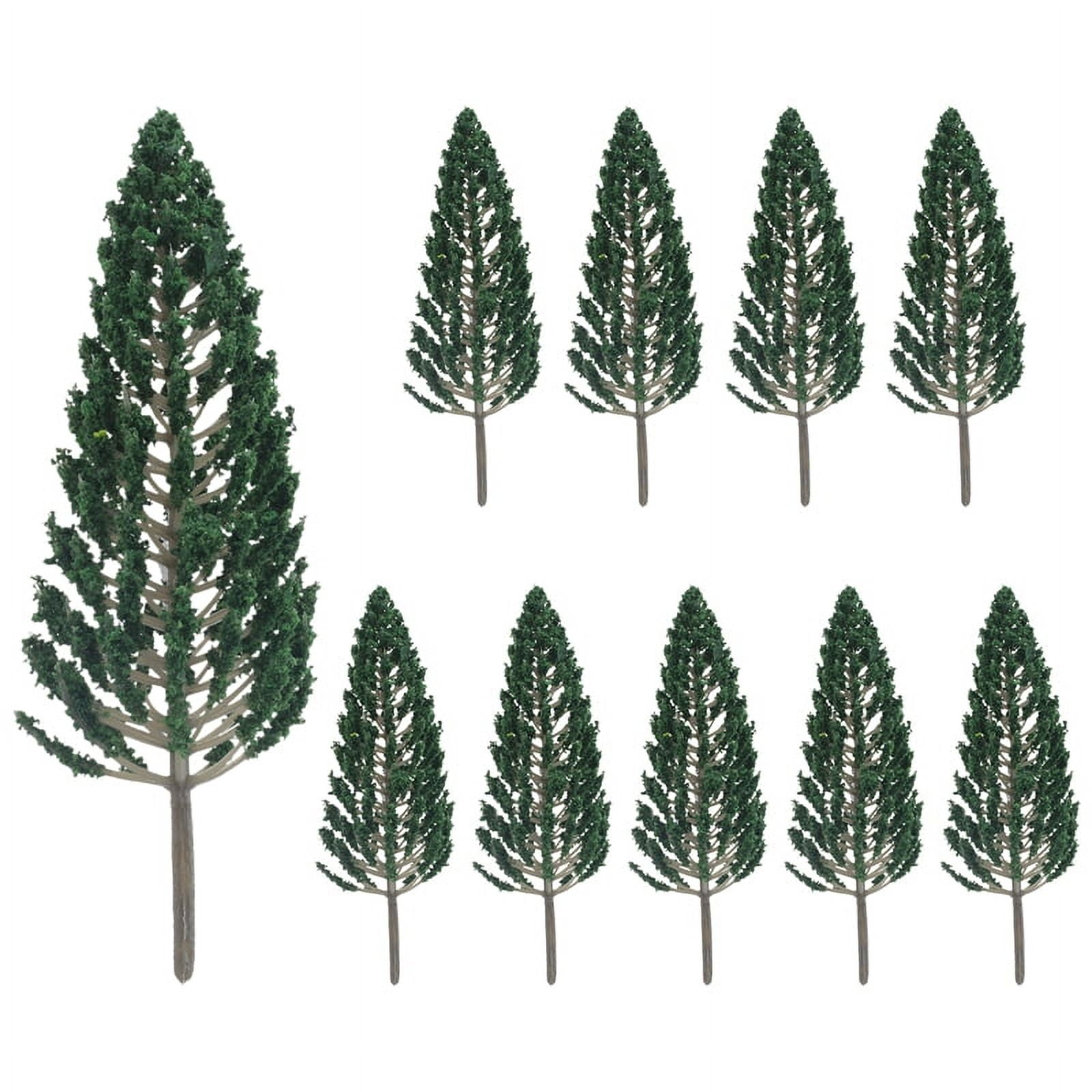10Pcs Pine Trees 1:25 Model Train Railway Building for O G Scale 1/25 Railroad Layout Diorama ...