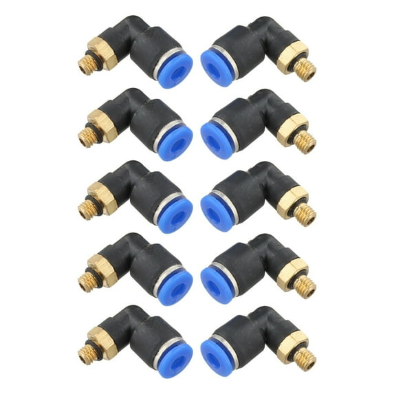 10Pcs Pl4-M5 Quick Connect Hose Connector Leakproof For Pu Tube Nylon ...