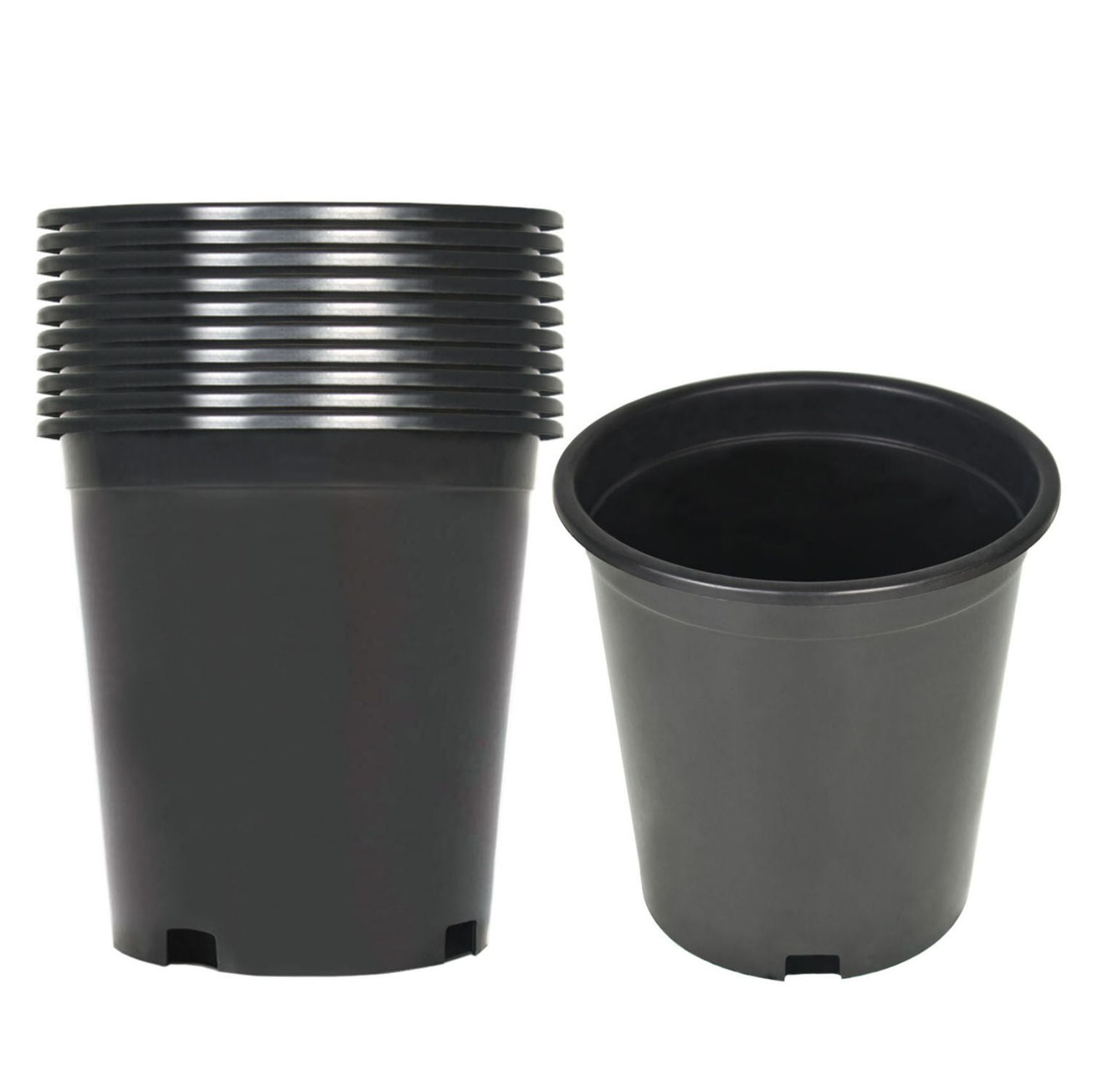 10Pcs Planter Nursery Pots, 1 Gallon Seed Starting Plastic Flower Plant ...