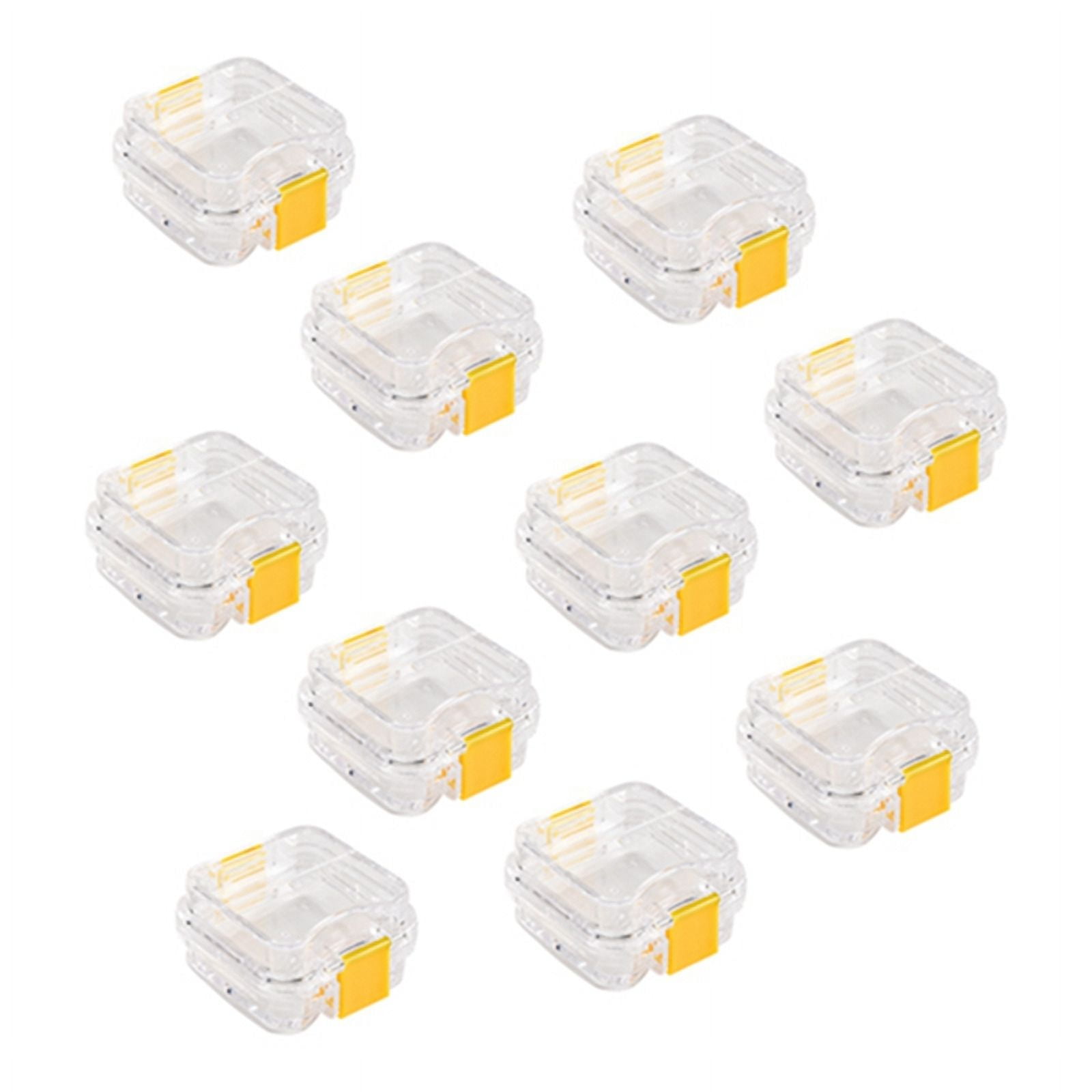 10Pcs Plastic Denture Tooth Box with Film High Quality Denture Storage ...