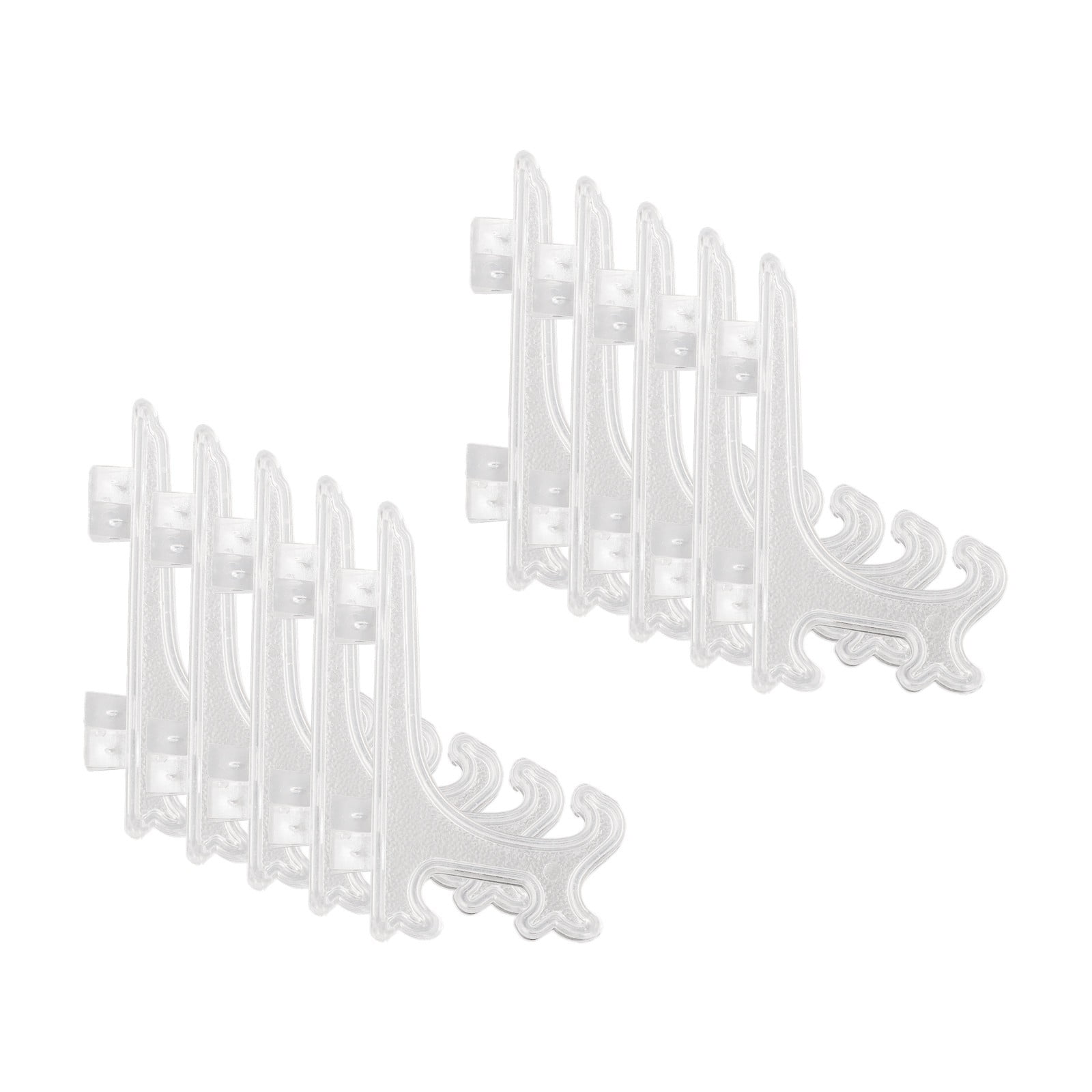 10Pcs Plastic Display Plate Stand Easel Frames Pictures Bowls Holder ...