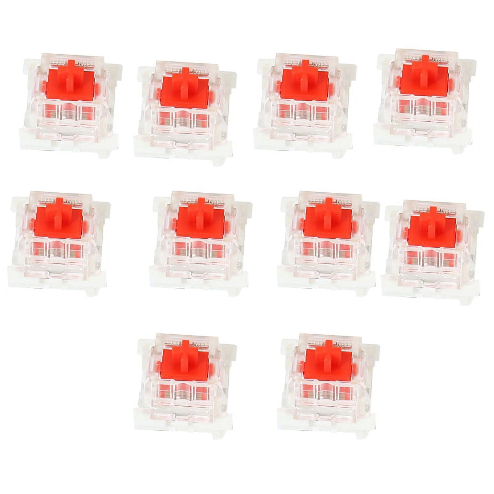 10Pcs Plastic For Cherry Red 3 Pin MX RGB Mechanical Switch Keyboard ...