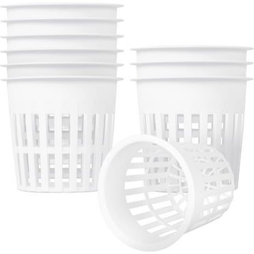 10Pcs 3Inch Mesh Pot Net Cup Basket Hydroponic Aeroponic Flower ...