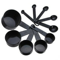 Plastic Measuring Spoons and Cups Set | 10 Piece Baking and Cooking ...