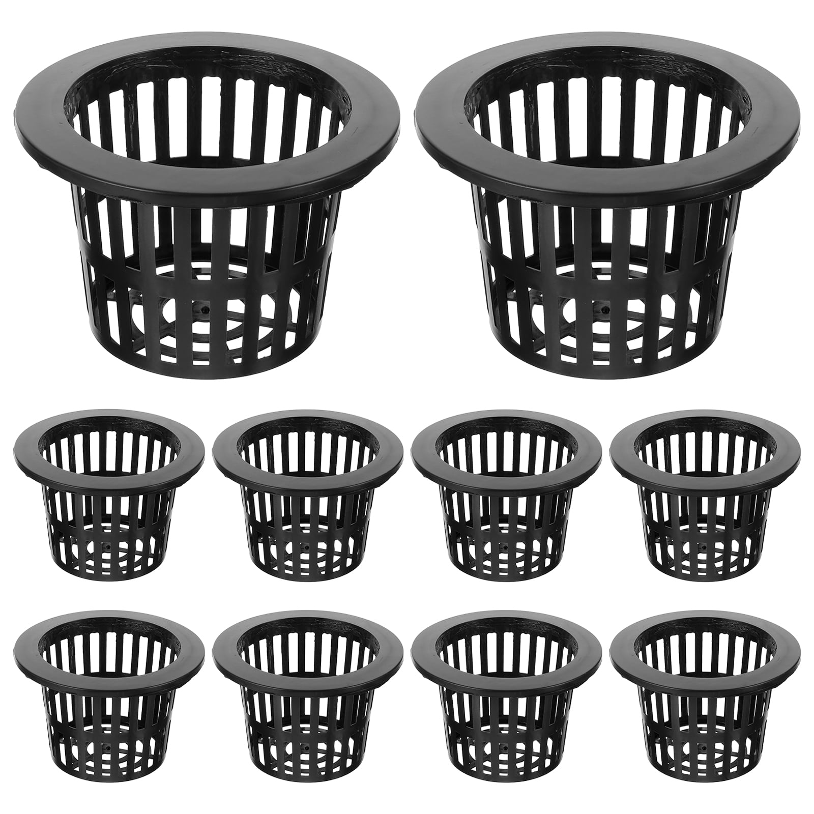 10Pcs Plastic Net Cups Hydroponic Planting Mesh Pots Small Planting ...