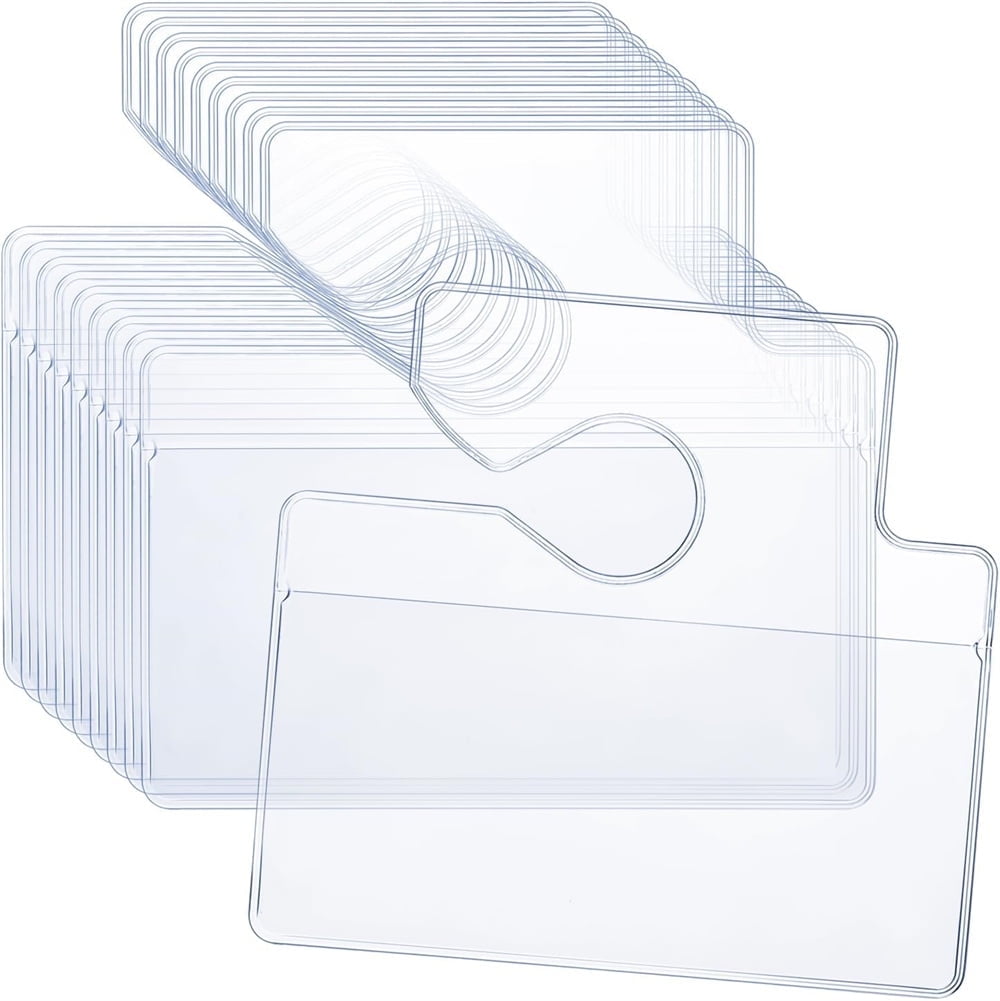 10Pcs Plastic Parking Permit Holder,Clear Parking Pass Holder ...