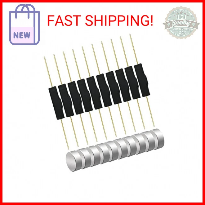 10Pcs Plastic Reed Switch Reed Contact Normally Closed Magnetic ...