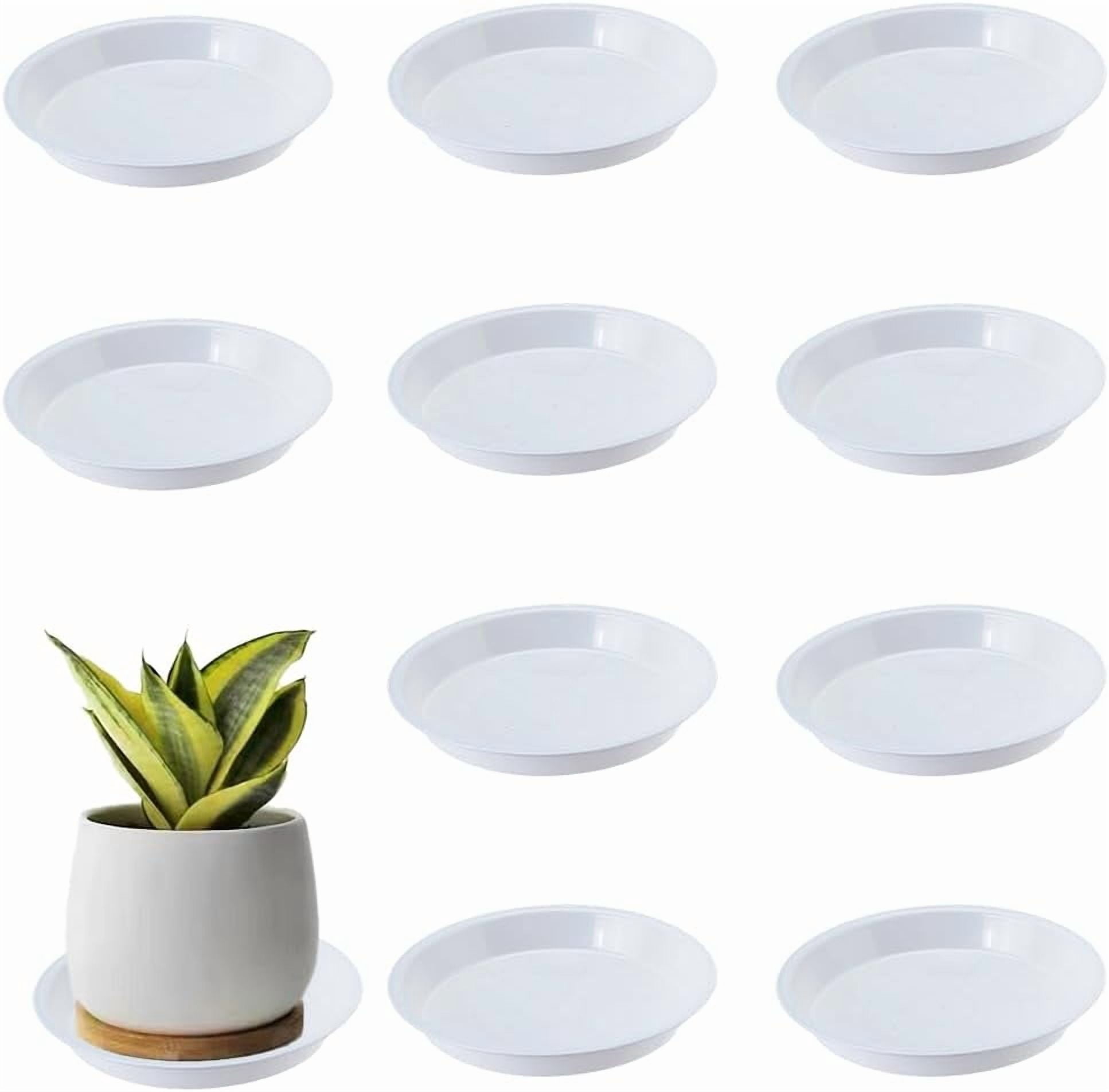 10Pcs Plastic Round Plant Saucer Plant Pot Tray for Indoor and Outdoor ...