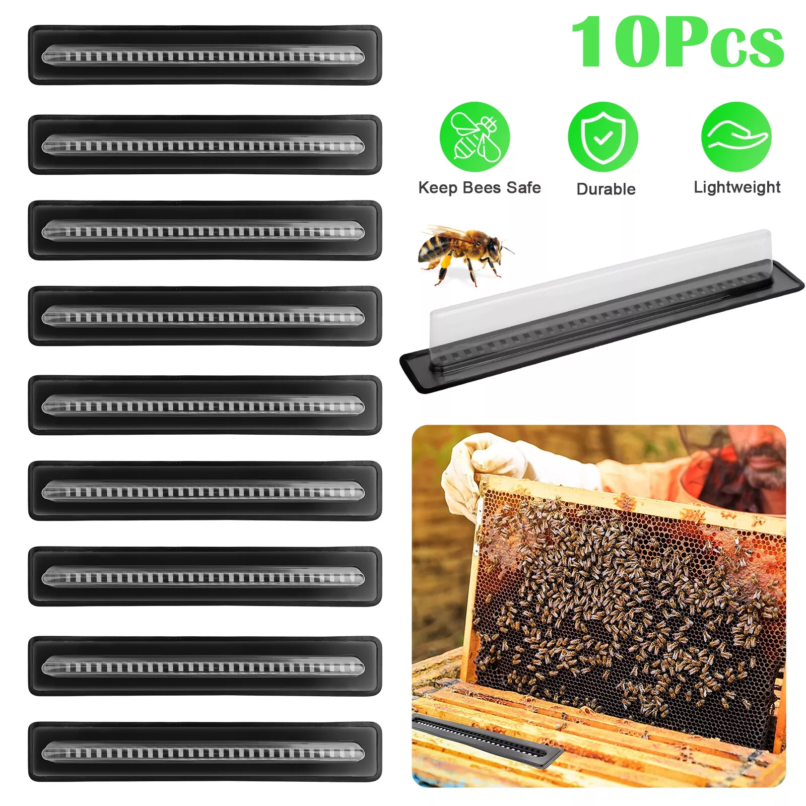 10Pcs Plastic Small Bee Hive Beetle Blaster Beehive Beetle Trap ...