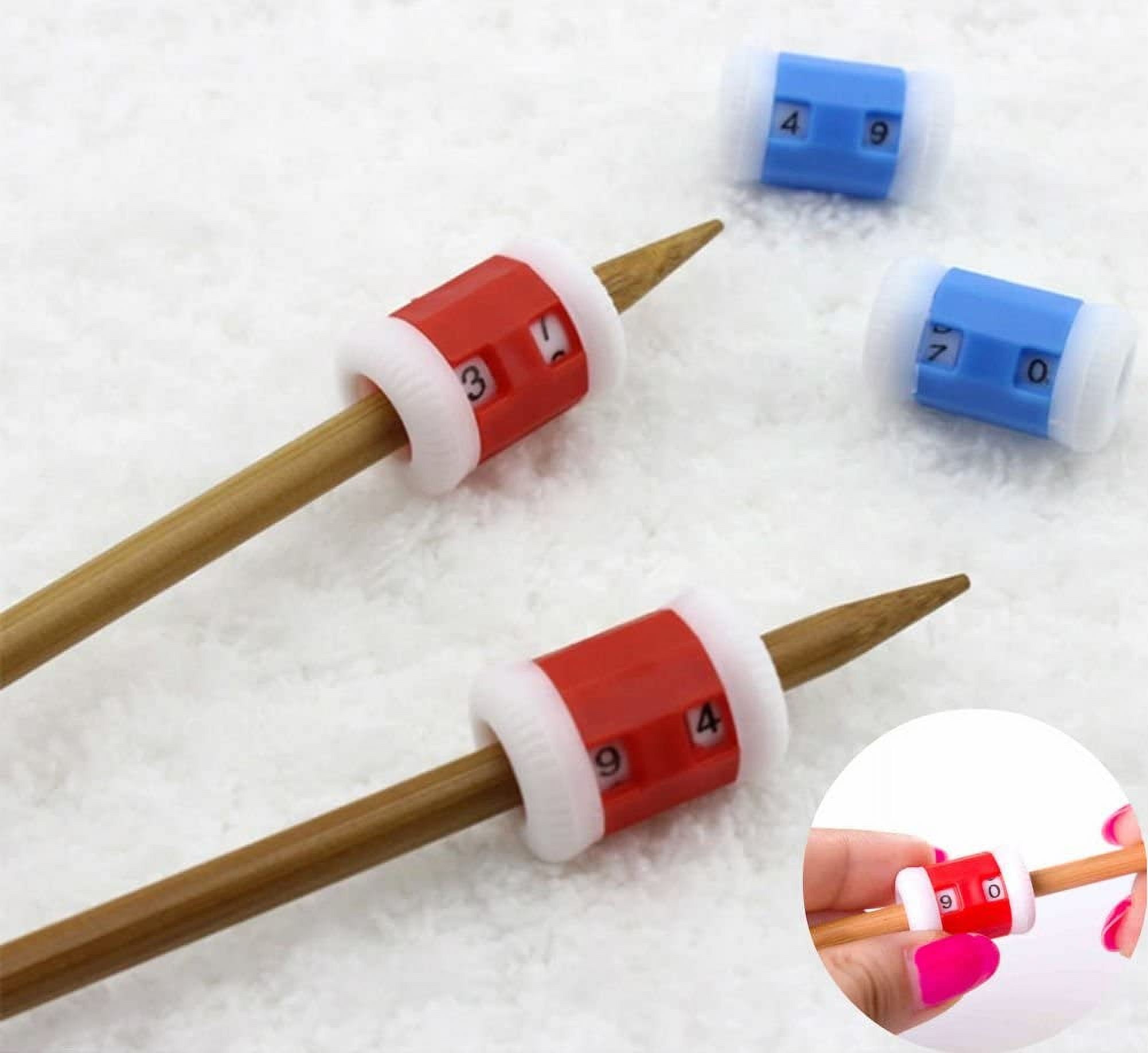 10Pcs Plastic Stitch Counters for Crocheting, Knitting Crochet Stitch ...