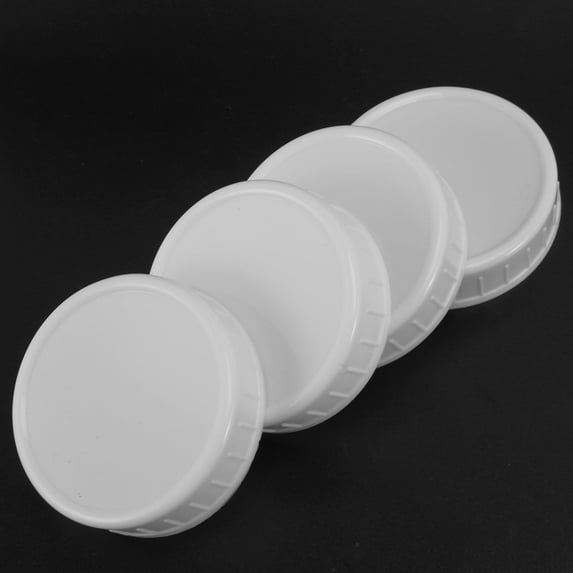 10Pcs Plastic Storage Caps Lids Ribbed for 70mm Standard Regular Mouth ...